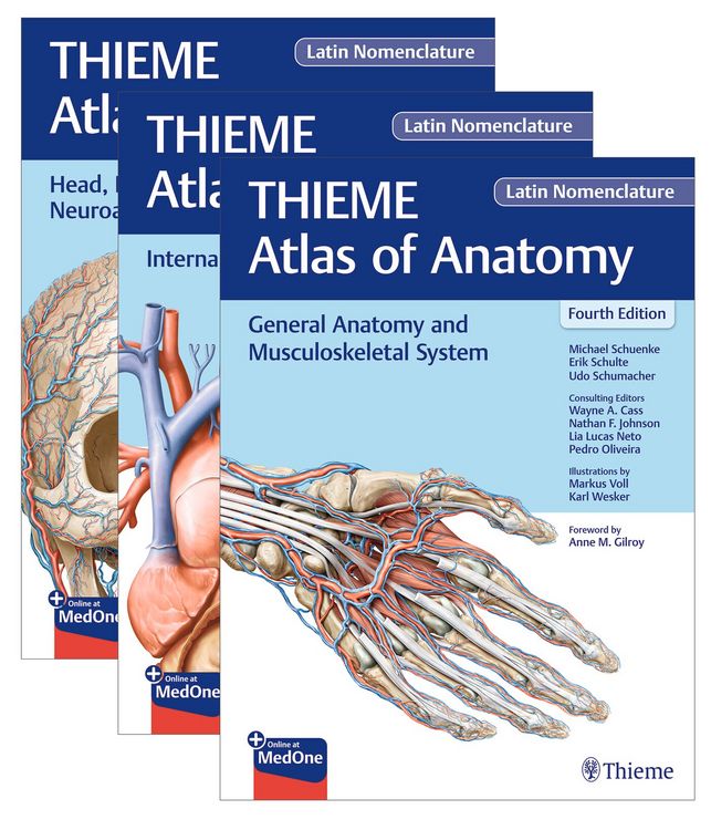 "THIEME Atlas of Anatomy, Latin Nomenclature, Three Volume Set, Fourth ...