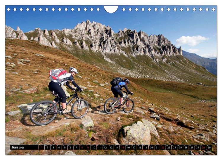 "Mountainbike Spirit 2025 (Wandkalender 2025 DIN A4 quer), CALVENDO Monatskalender" kaufen