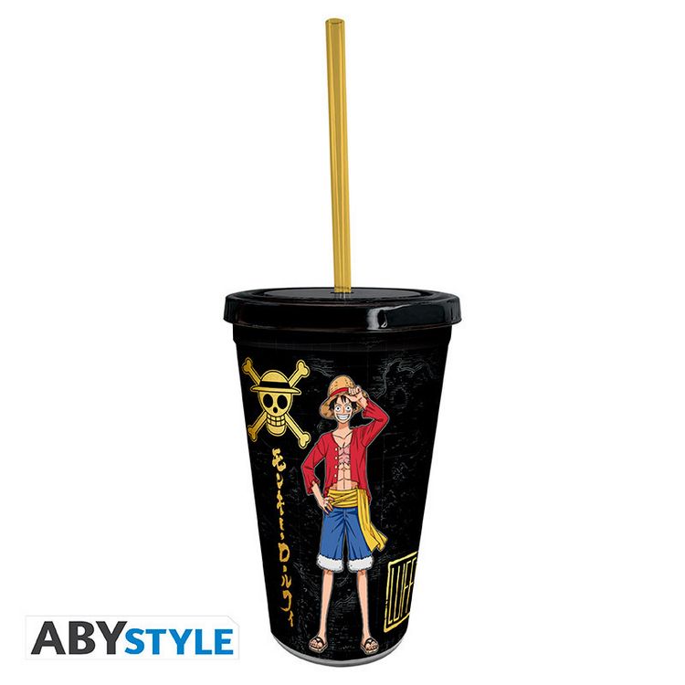 "ONE PIECE - Tumbler with straw - 470ml - Luffy & Zoro" online kaufen
