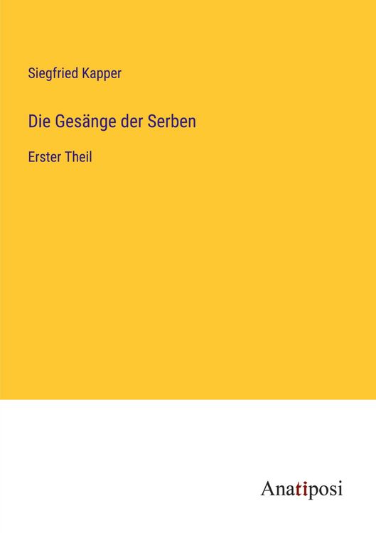 "Die Gesänge der Serben" online kaufen