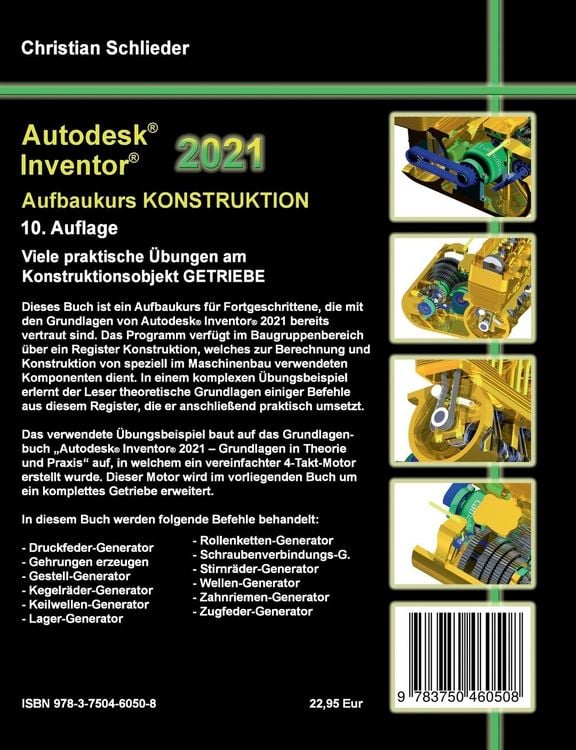 "Autodesk Inventor 2021 - Aufbaukurs Konstruktion" online kaufen
