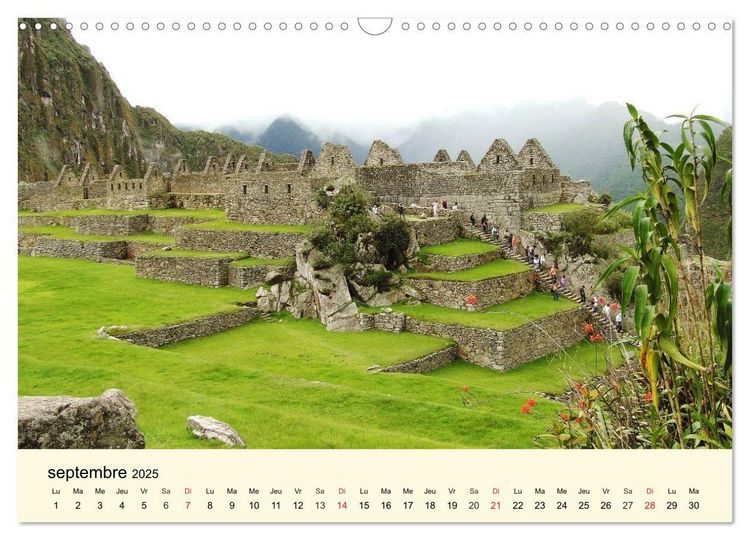 "Machu Picchu - Terre des Incas (Calendrier mural 2025 DIN A3 vertical ...
