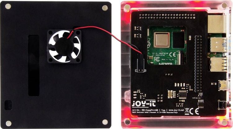 Joy-it RB-MULTIMEDIACASE01 SBC-Gehäuse Passend für (Entwicklungskits): Raspberry Pi abnehmbare ...