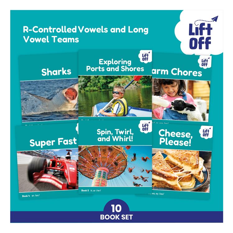 Phonic Books Lift-Off Readers R-Controlled Vowels and Long Vowel Teams ...