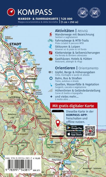 "KOMPASS Wanderkarten-Set 671 Pustertal / Val Pusteria (3 Karten) 1:25 ...