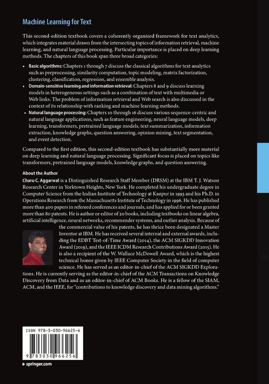 "Machine Learning for Text" auf Englisch kaufen