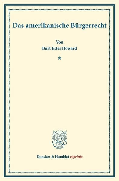 "Das amerikanische Bürgerrecht." online kaufen