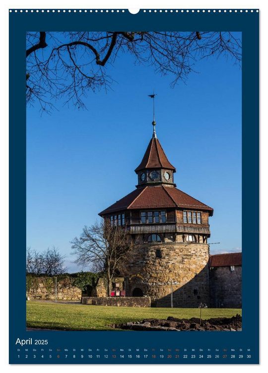 "Esslingen am Neckar - Sehenswertes (Wandkalender 2025 DIN A2 hoch ...