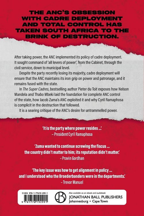 "THE SUPER CADRES - ANC Misrule in the Age of Deployment" auf Englisch ...