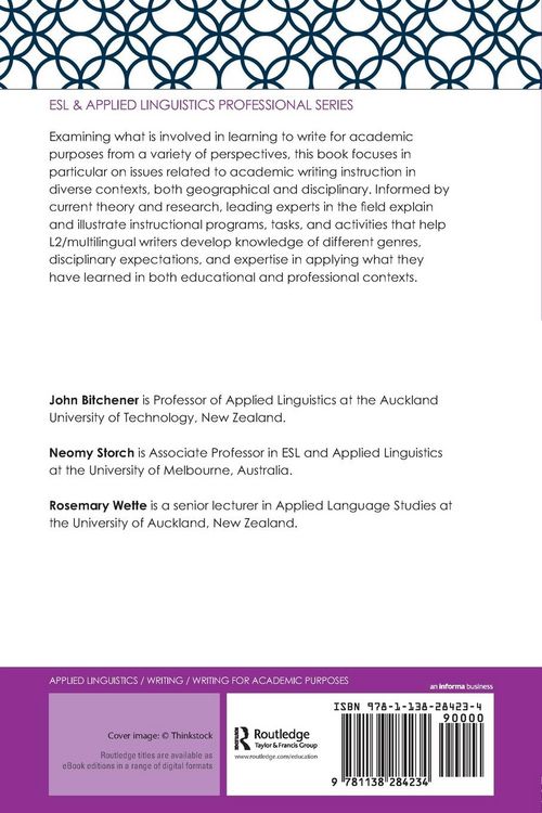 Teaching Writing for Academic Purposes to Multilingual Students online ...