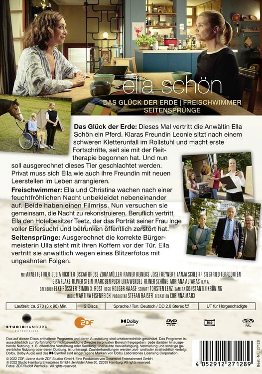Ella Schön: Glück der Erde / Freischwimmer / Seitensprünge [2 DVDs] als ...