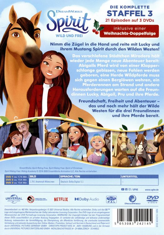 Spirit: Wild und frei - Die komplette Staffel 3 [3 DVDs] von Josh ...