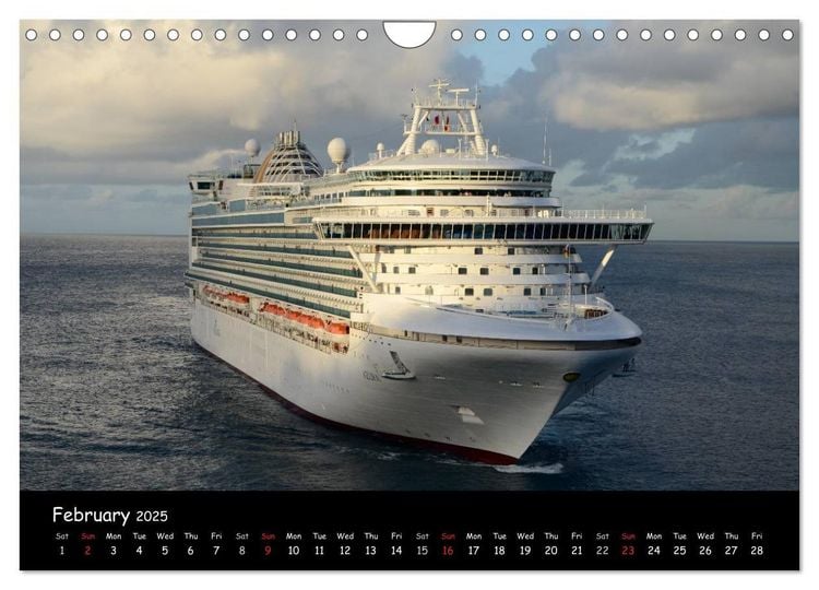 "Cruise ships around the world (Wall Calendar 2025 DIN A4 landscape ...