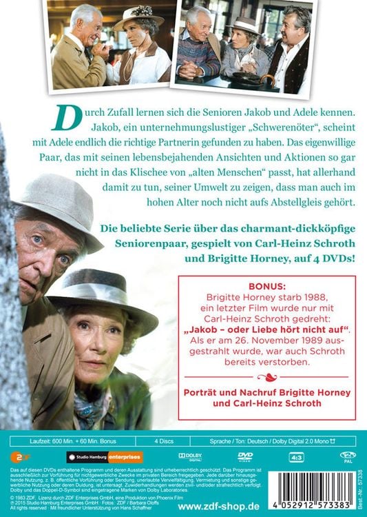 Jakob und Adele - Die komplette Serie [4 DVDs] von Hans Jürgen Tögel - DVD | Thalia