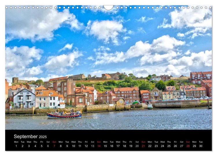 "Whitby Harbour (Wall Calendar 2025 DIN A3 landscape), CALVENDO 12 ...