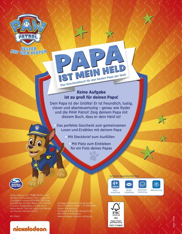 "PAW Patrol, Papa ist mein Held | Für Kinder ab 4 Jahren und als ...