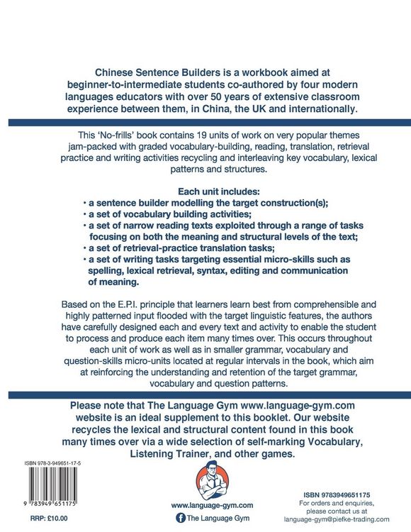 Chinese Sentence Builders - B To Pre - Answer Book online bestellen