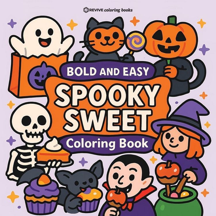 "Bold & Easy Spooky Sweet Coloring Book" auf Englisch kaufen