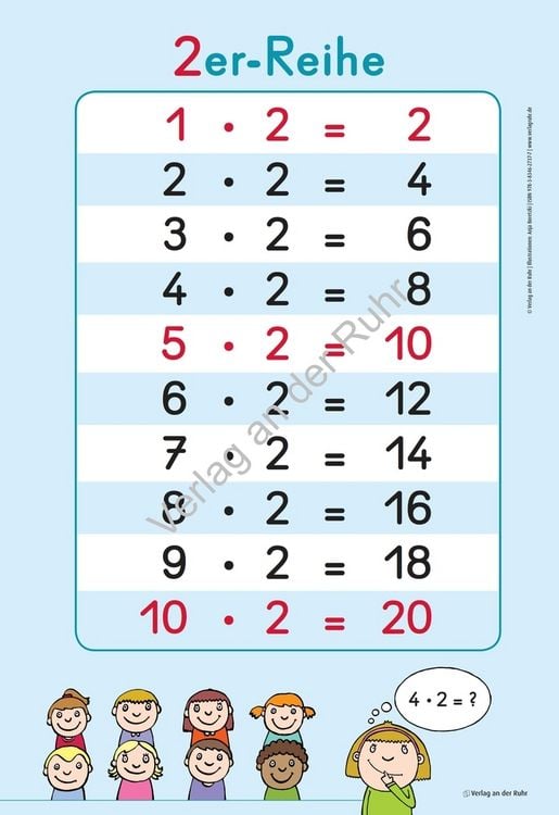 Einmaleins-Reihen auf einen Blick - Grundschule Schulbuch - 978-3-8346 ...