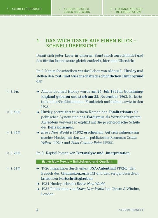 Brave New World - Schöne neue Welt von Aldous Huxley - Textanalyse und ...