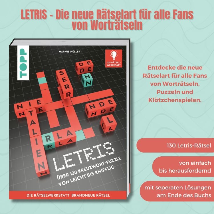 "LETRIS – Die neue Rätselart für alle Fans von Kreuzworträtseln ...
