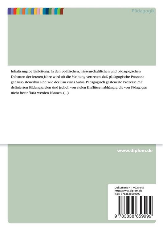 "Die Bedeutung von Narrationen für die Pädagogik unter Berücksichtigung ...