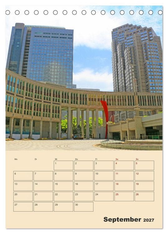 Tokio Terminplaner Tischkalender 2027 Din A5 Hoch Calvendo