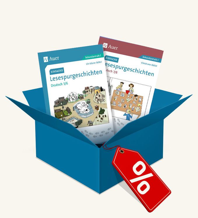 Paket: Einfache Lesespurgeschichten Deutsch Klassen 5 bis 8 online bestellen