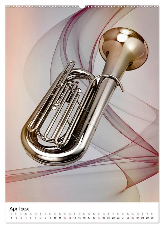"Musik Blasinstrumente (hochwertiger Premium Wandkalender 2026 DIN A2 ...