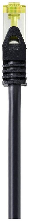 Renkforce RF-4995160 RJ45 Netzwerkkabel, Patchkabel CAT 6a (Rohkabel CAT 7) S/FTP 0.50 m Schwarz ...