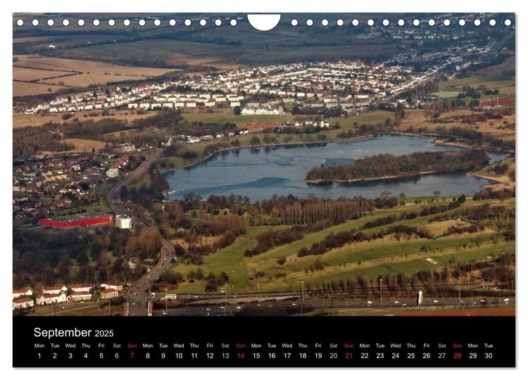 "Glasgow from the Air (Wall Calendar 2025 DIN A4 landscape), CALVENDO ...