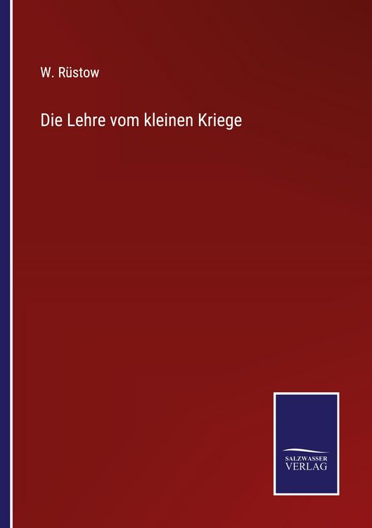 "Die Lehre vom kleinen Kriege" online kaufen