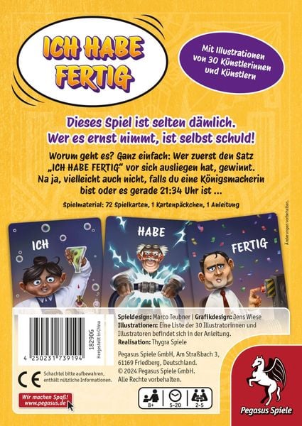 Ich habe fertig kaufen