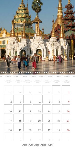 'Burma - Myanmar (Wall Calendar 2023 300 × 300 mm Square)' - 'Kalender'