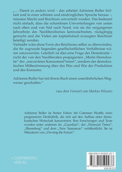 'Der Wert eines Wales' von 'Buller Adrienne' - Buch - '978-3-910500-03-7'