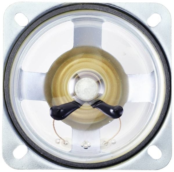 TRU COMPONENTS Kleinlautsprecher 7.7 cm 1 W 8 Ω 91 dB Kunststoff-Membran, Transparente Membran ...