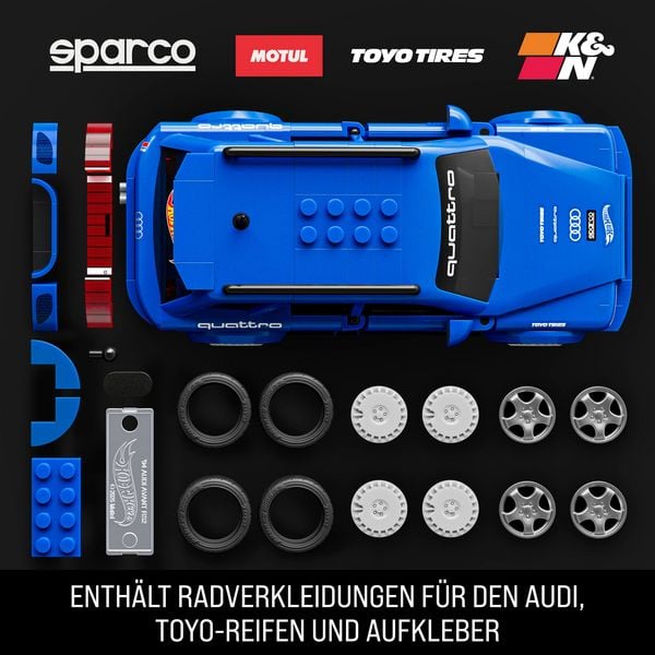 Mattel Brick Shop Hot Wheels 94 Audi Avant RS2 Bauspielzeugset (252 ...