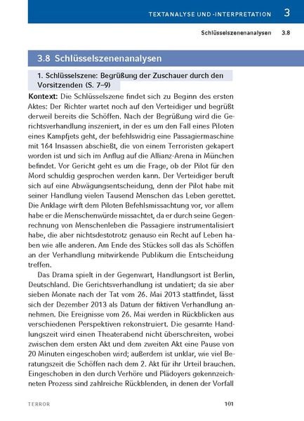 Terror - Textanalyse und Interpretation von Ferdinand von Schirach ...