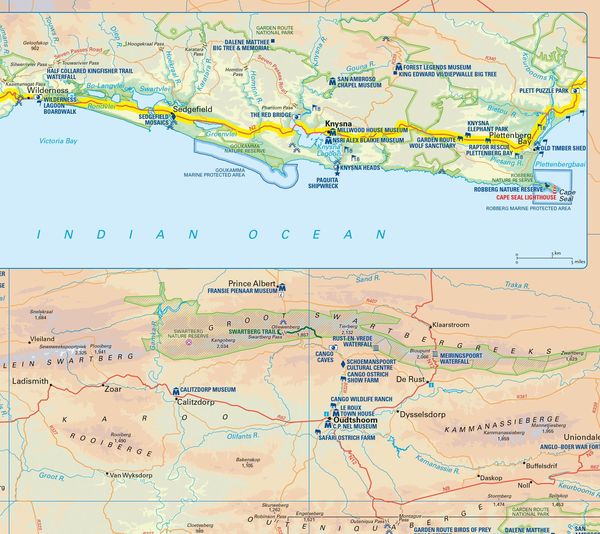 "Collins Garden Route Touring Map" auf Englisch kaufen