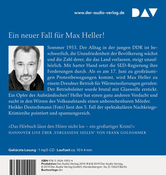 'Juni 53. Ein Fall für Max Heller' von 'Frank Goldammer' - Hörbuch