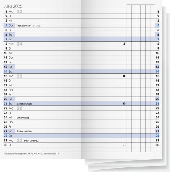 "Faltkalender 8x15cm 2S/1M Einlage" kaufen