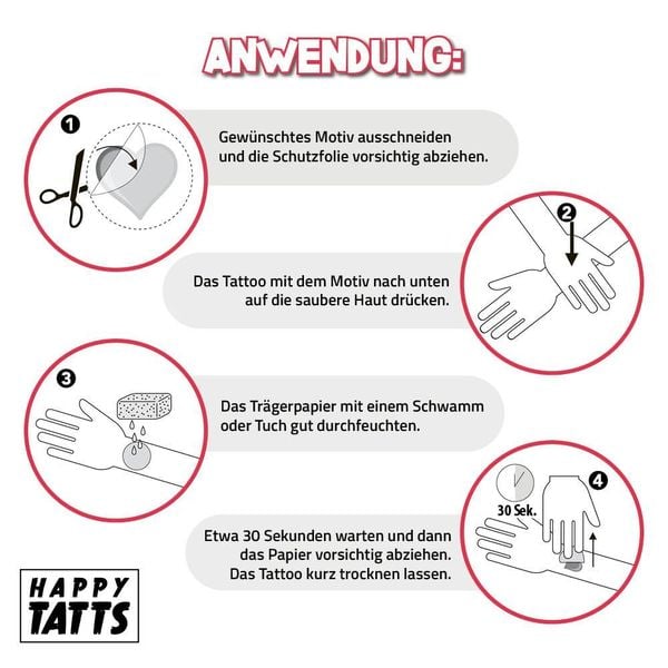 Happy Tatts, Kinder-Tattoos 'Tiere' (125 Stk.) kaufen
