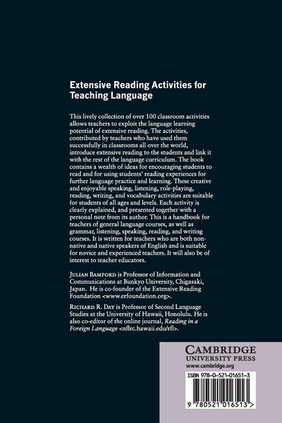 Extensive Reading Activities for Teaching Language online bestellen
