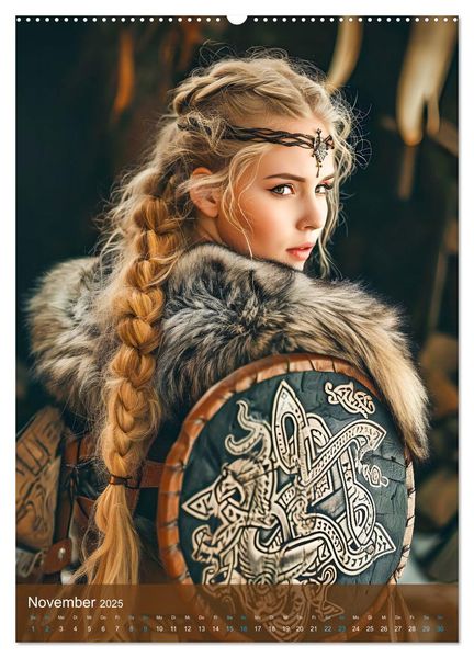 "Wikinger - Erbe der Walküren als moderne Wikingerfrau (Wandkalender ...