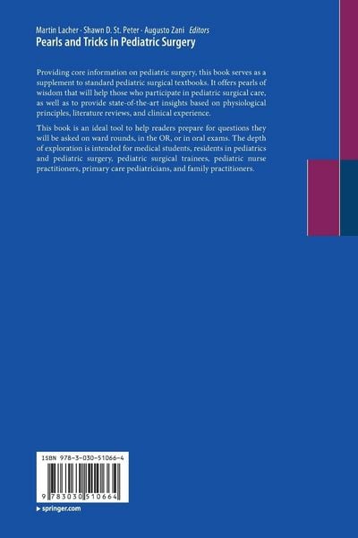 "Pearls and Tricks in Pediatric Surgery" auf Englisch kaufen