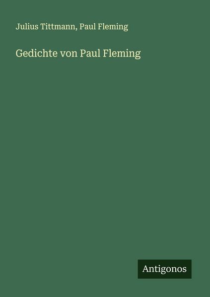 "Gedichte von Paul Fleming" online kaufen