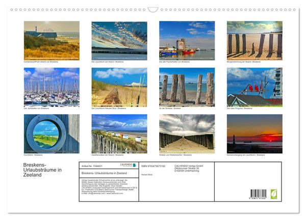 'Zeeland - Urlaubsträume am Strand von Breskens (Wandkalender 2024 DIN ...