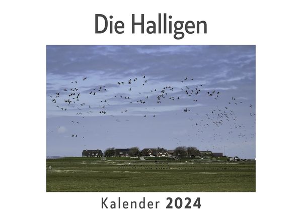 "Die Halligen (Wandkalender 2024, Kalender DIN A4 quer, Monatskalender ...