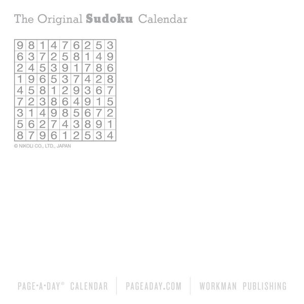 "Original Sudoku Page-A-Day(r) Calendar 2026" kaufen