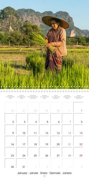 'Burma - Myanmar (Wall Calendar 2023 300 × 300 mm Square)' - 'Kalender'